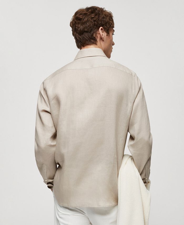 MANGO Men's 100% Linen Shirt - Macy's