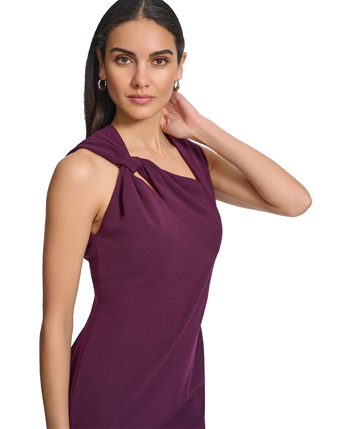 Calvin Klein Women's Sleeveless Asymmetric Sheath Dress - Macy's