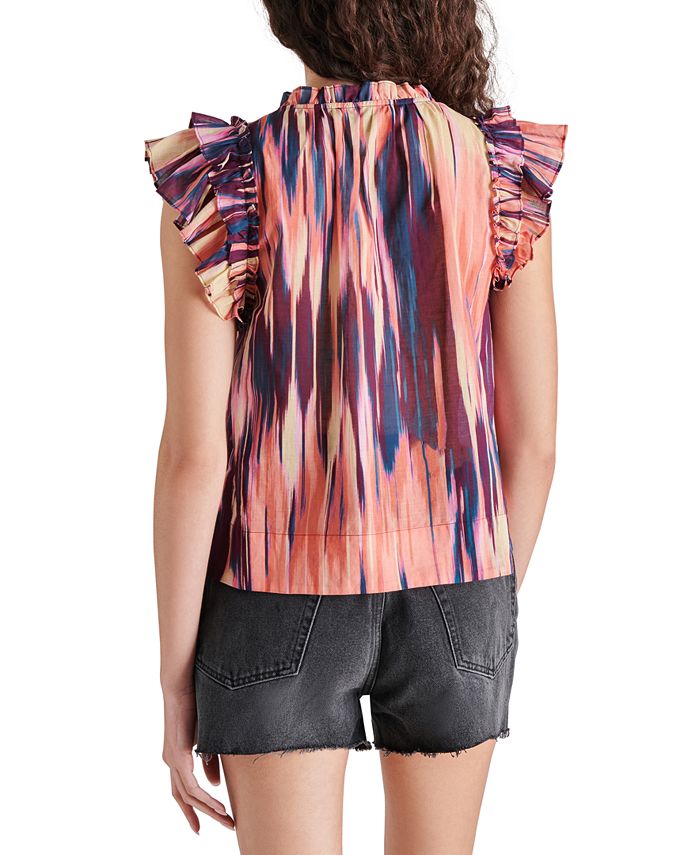 Steve Madden Women's Kailani Flutter-Sleeve Top - Macy's
