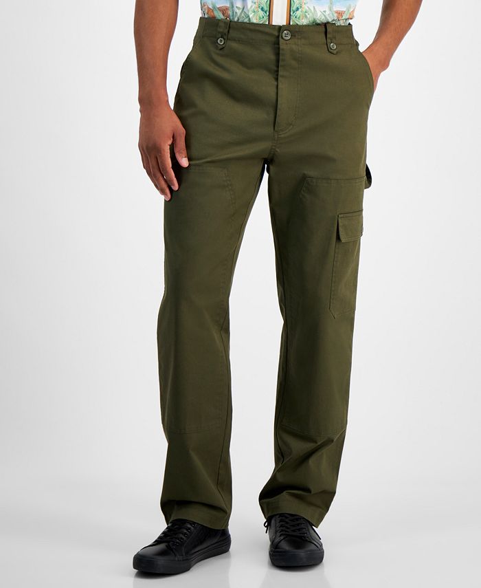 GUESS Men's Classic Twill Utility Cargo Pants - Macy's