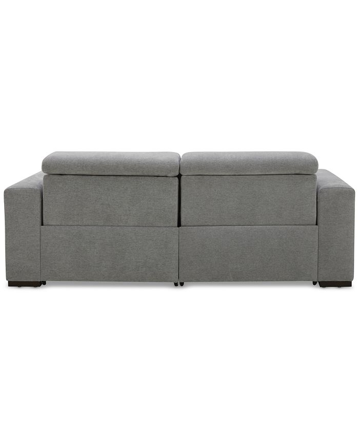 Furniture Nevio 2-Pc. Fabric Power Headrest Sectional with 2 Power ...