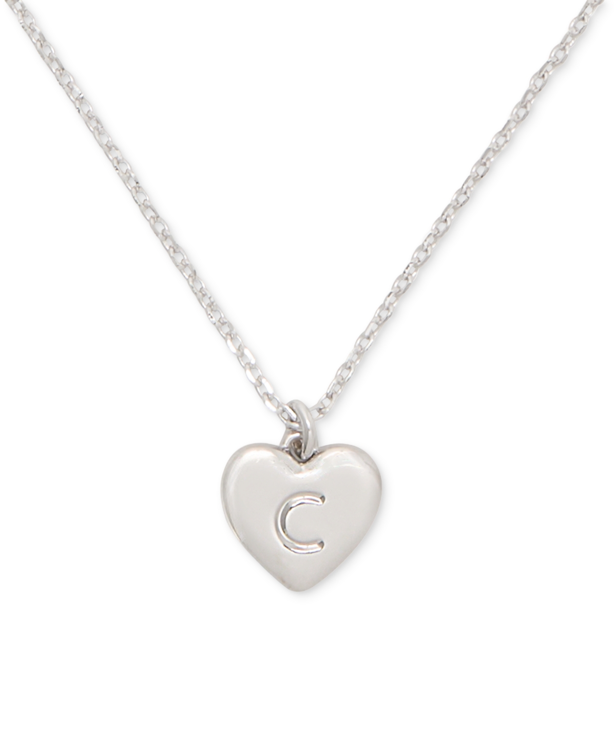 Click here for Kate Spade New York Silver-Tone Initial Heart Pend... prices