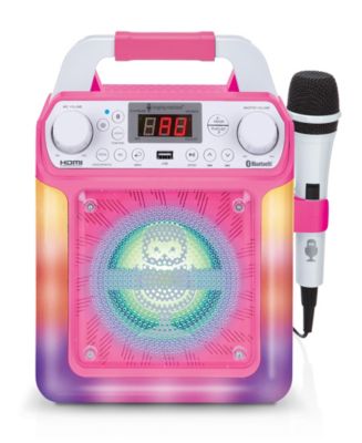 Singing Machine, Groove Mini, Portable Karaoke Machine with Wired Mic ...