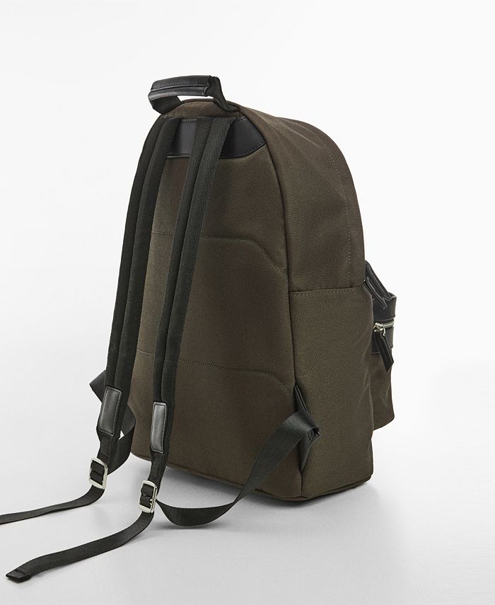 MANGO Men's Leather-Effect Backpack - Macy's