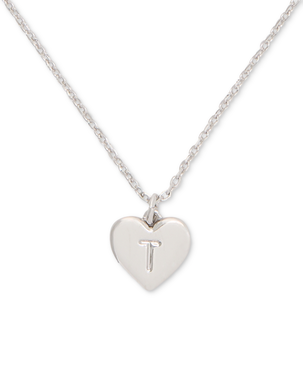 Click here for Kate Spade New York Silver-Tone Initial Heart Pend... prices