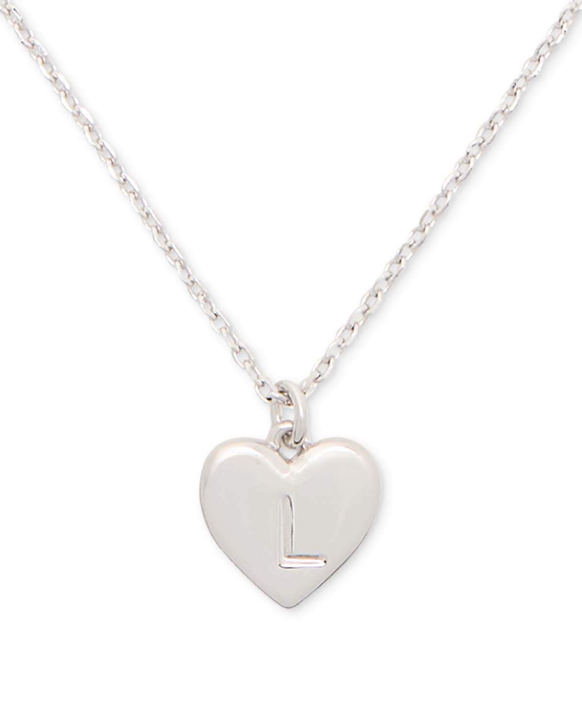 Click here for Kate Spade New York Silver-Tone Initial Heart Pend... prices