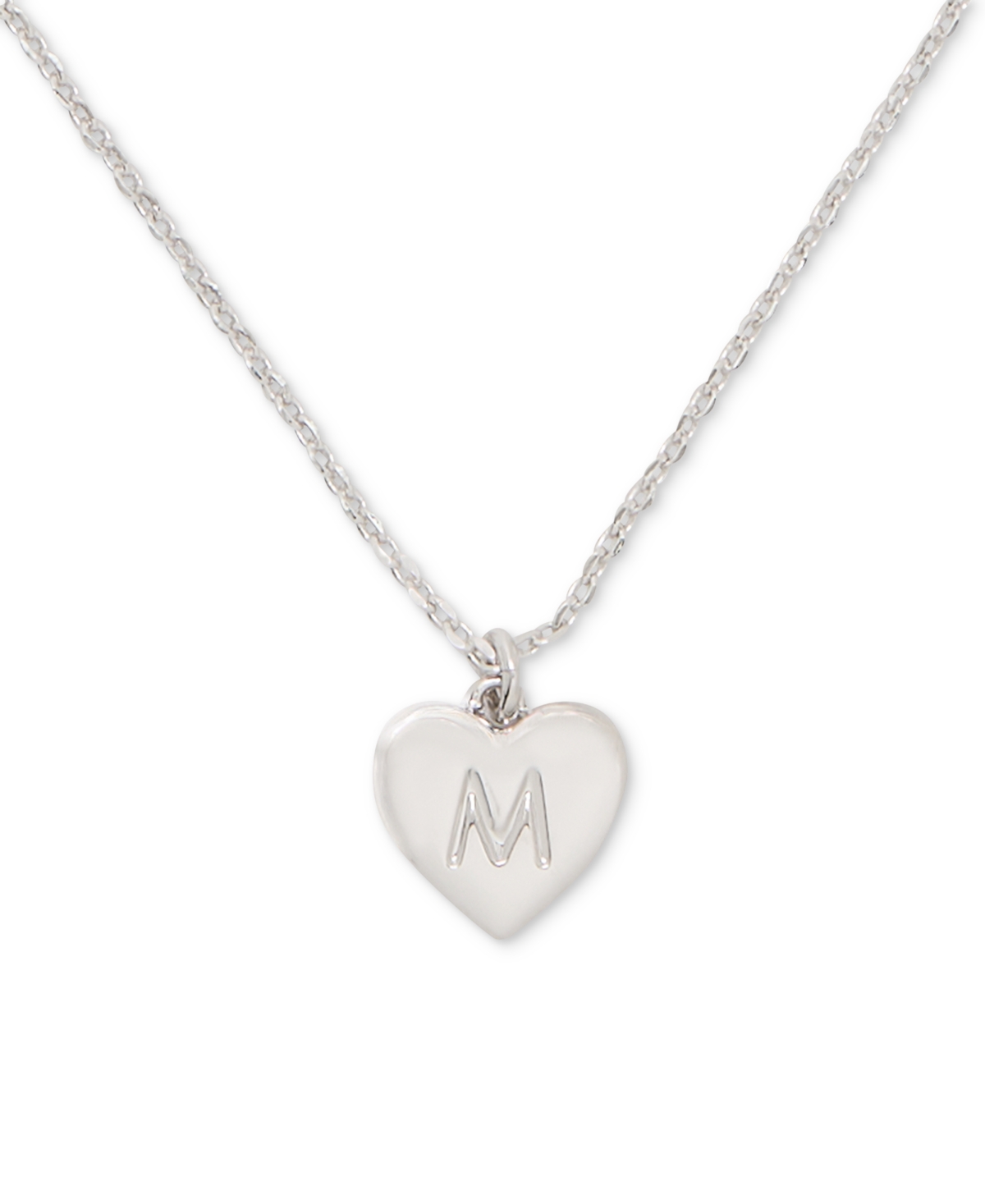 Click here for Kate Spade New York Silver-Tone Initial Heart Pend... prices