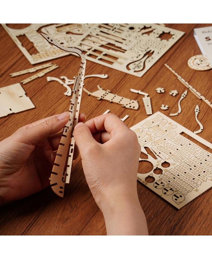 Flash Popup DIY 3D Wood Puzzle - Saxophone - 136pcs - Macy's
