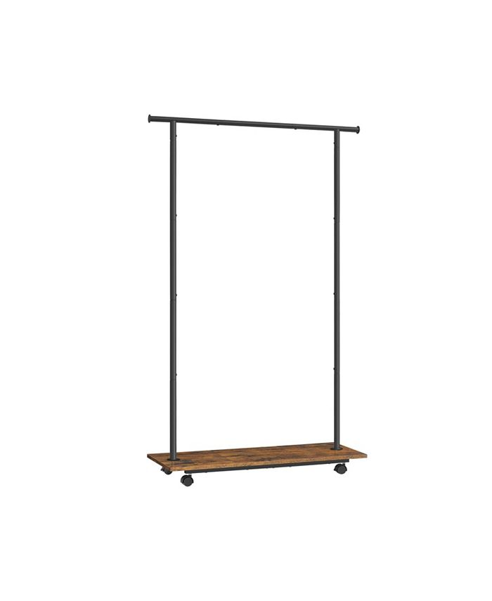 Slickblue Clothes Rack with Wheels, Garment Rack for Hanging Clothes ...
