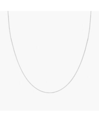 Sterling Silver Lydia Basic Box Chain Necklace - Macy's