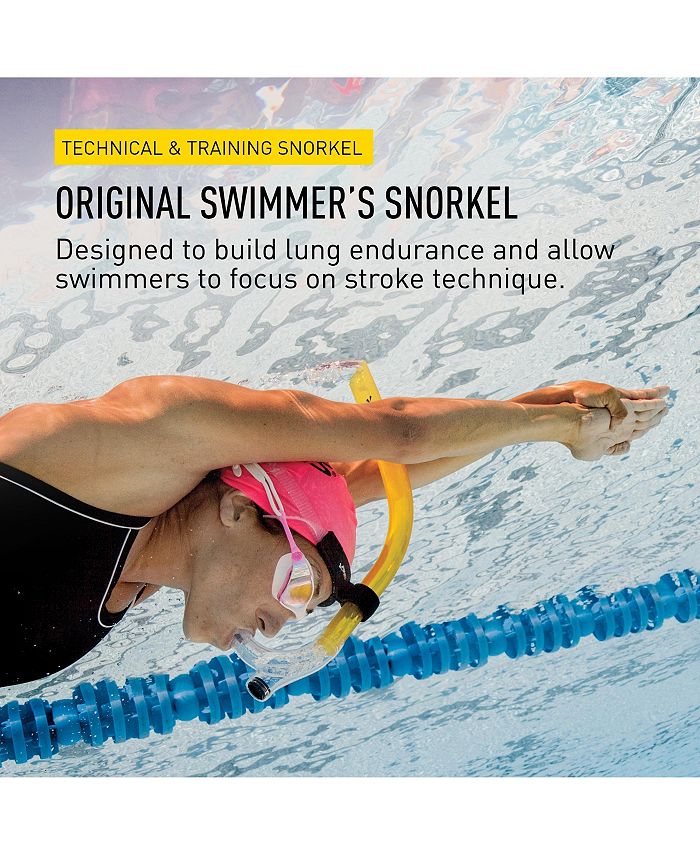 FINIS Original Center-Mount Swimmers Snorkel for Lap Swimming and Swim ...