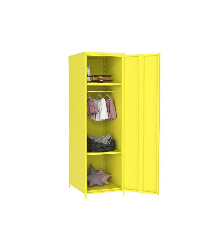 Simplie Fun One Door Yellow Steel Storage Cabinet - Macy's