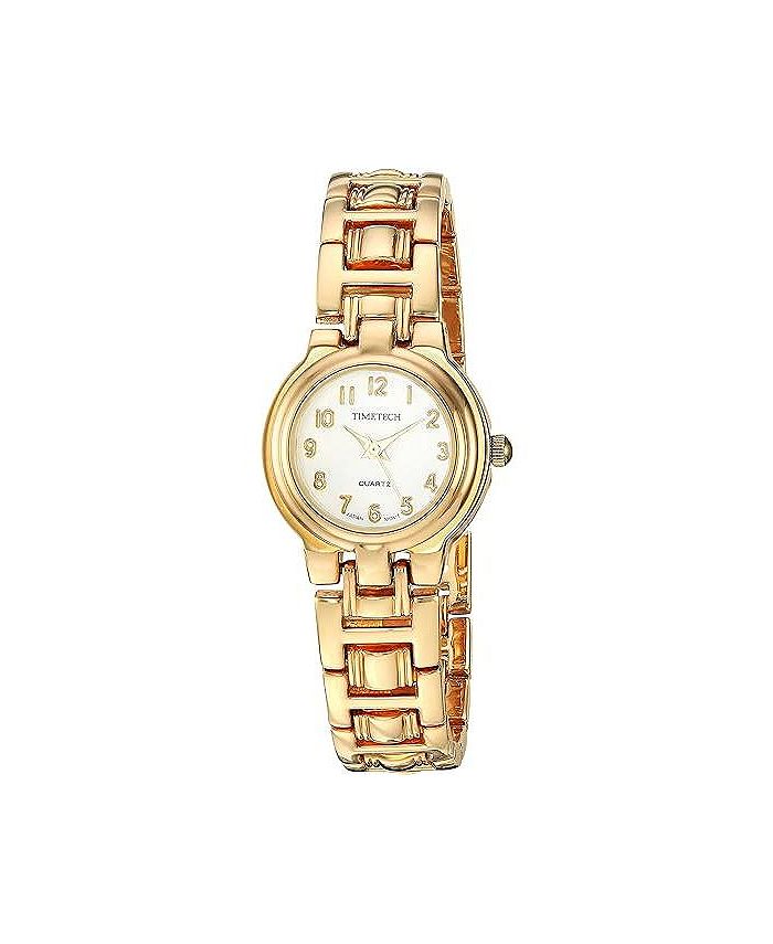 TIMETECH Women's Gold Plated Panther Link Bracelet Dress Watch with ...