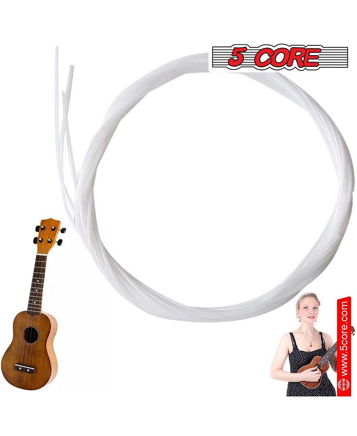 5 Core Ukulele Strings Nylon w Deep Bright Tone Consistent Feel ...