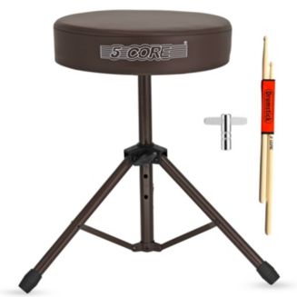 5 Core Drum Throne • Height Adjustable Guitar Stool • Thick Padded ...