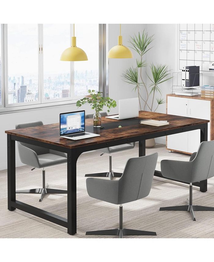 Tribesigns Modern Computer Desk, 70.9 x 35.4 inch Large Executive ...