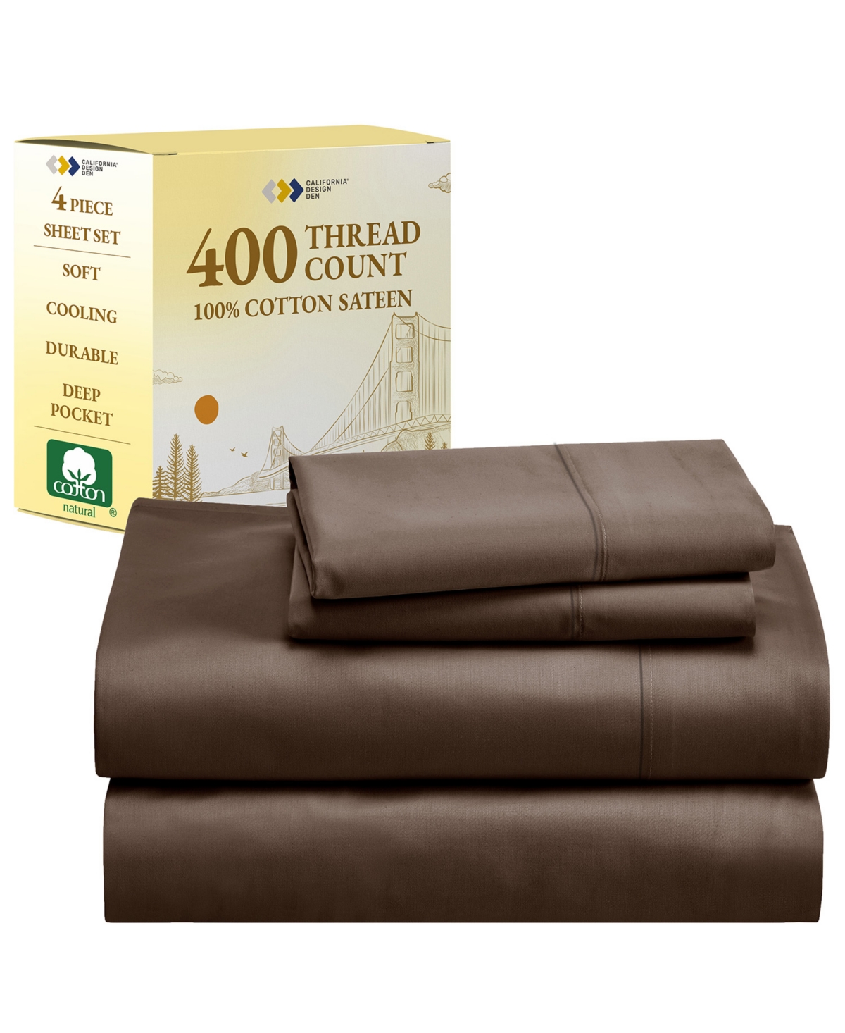 Click here for Soft Cotton Sheet Set - 400 Thread Count 100 Cotto... prices