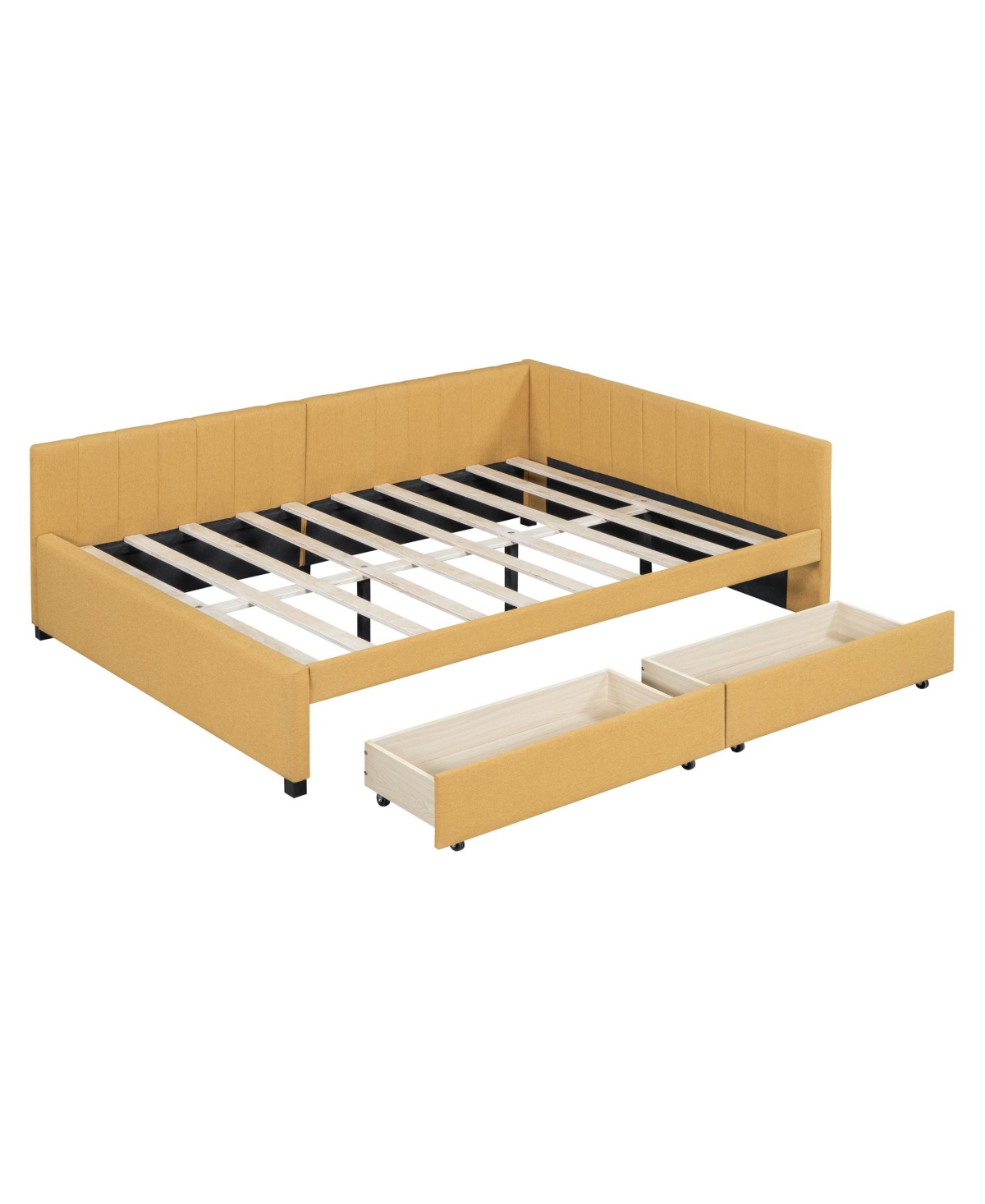 Click here for Simplie Fun Yellow Upholstered Daybed with Storage... prices