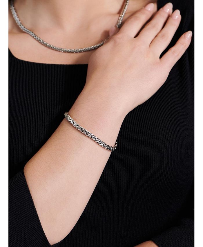 DEVATA Paddy Oval 6mm Chain Bracelet in Sterling Silver - Macy's