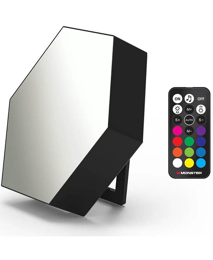 MONSTER CABLE Monster Illuminessence Sound Reactive Multi-Color Mirror ...