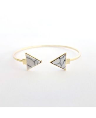 sanctuaire Sanctuary Project by Semi Precious White Howlite Arrow Cuff ...