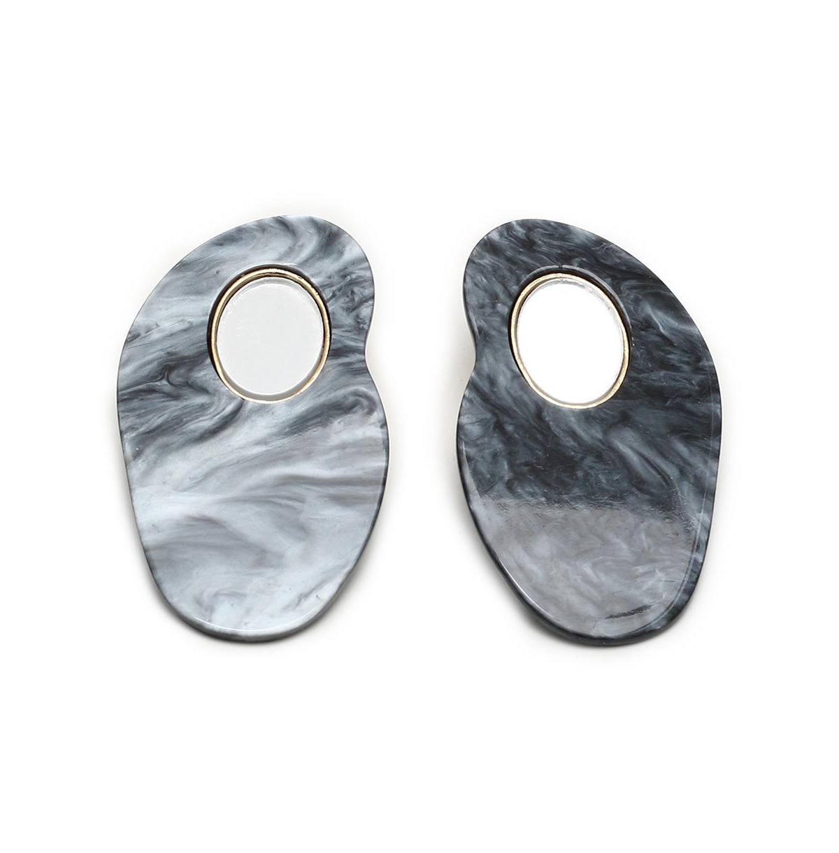Click here for Sohi Womens Marble Drop Earrings - Black prices