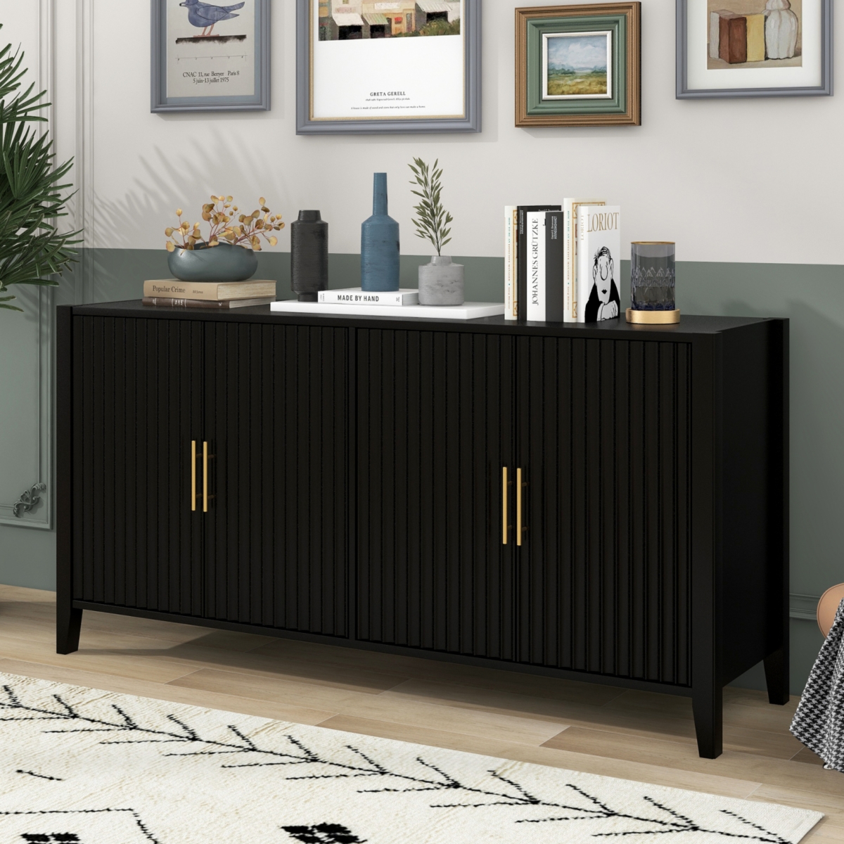 Click here for Streamdale Furniture Modern Accent Cabinet with Me... prices