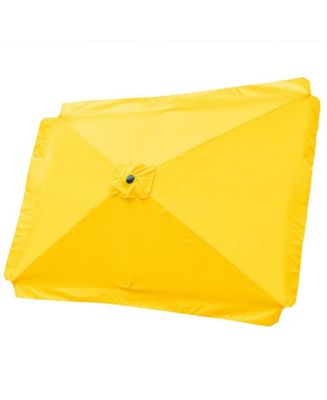 10x6ft Universal Replacement Umbrella Canopy with Tippet Top Cover ...