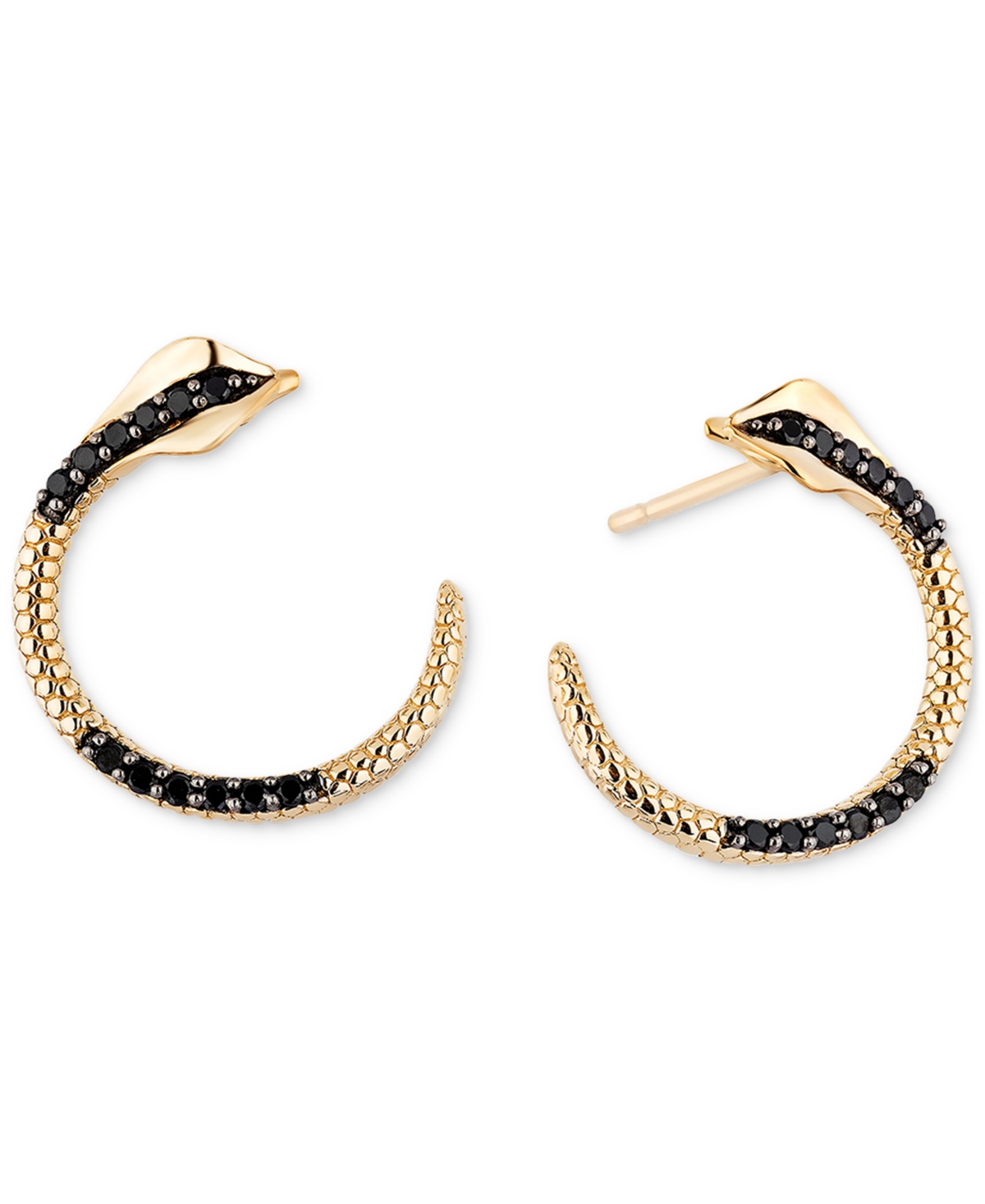 Disney Enchanted Vault Black Diamond Jafar Snake Small Hoop Earrings (1 ...