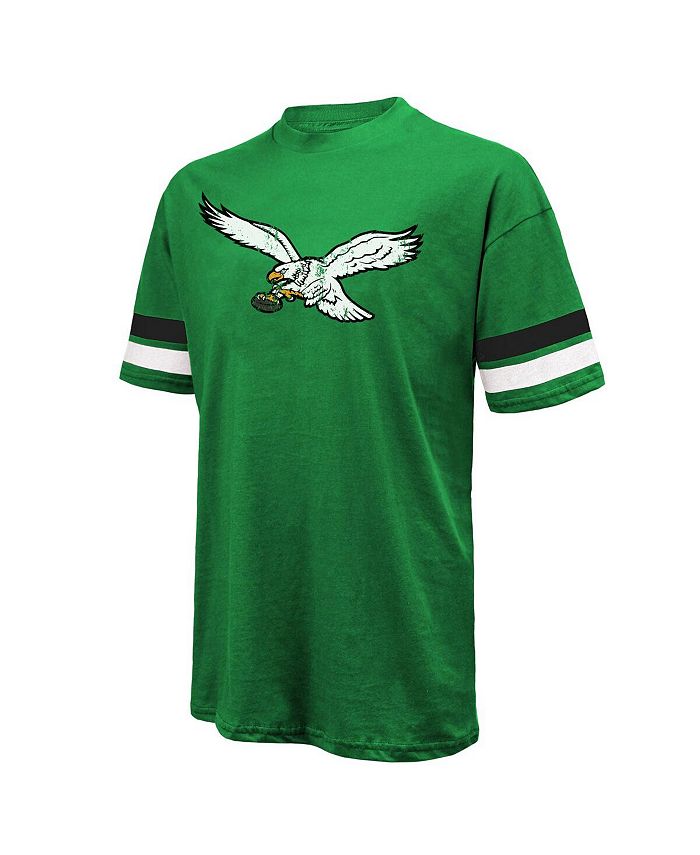 Majestic Threads Men's Saquon Barkley Kelly Green Philadelphia Eagles Name Number Oversized T ...