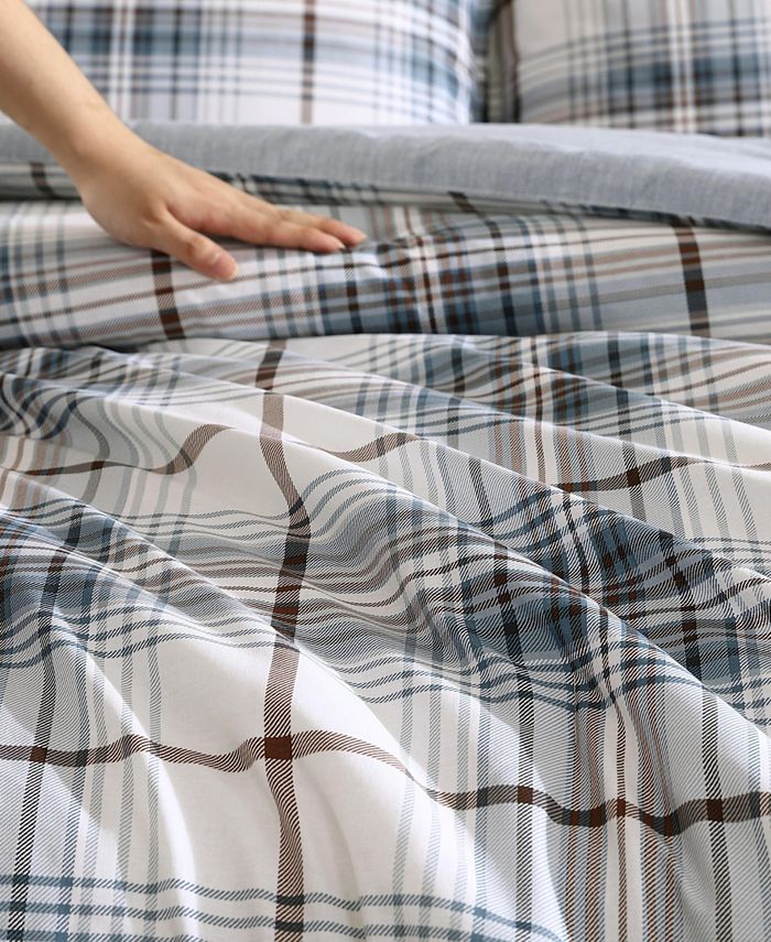 Eddie Bauer Alder Plaid Reversible 2 Piece Comforter Set, Twin - Macy's