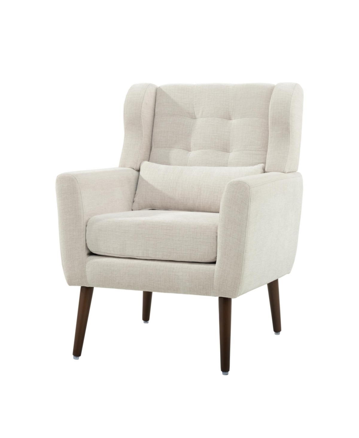 Click here for Streamdale Mid Century Chenille Lounge Chair in Be... prices