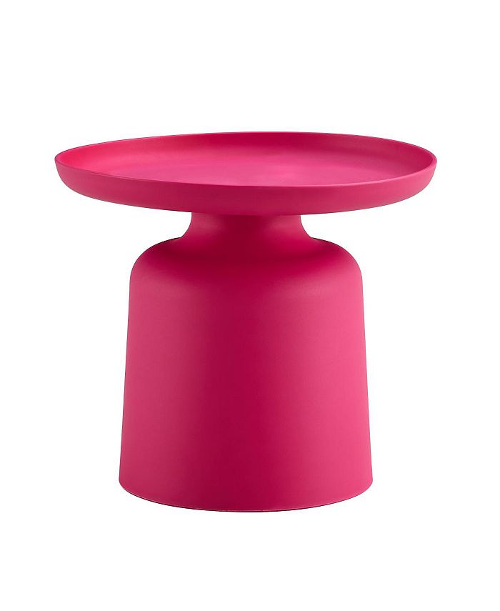 Simplie Fun Magenta Fashion Stylish And Versatile Plastic Round Side ...