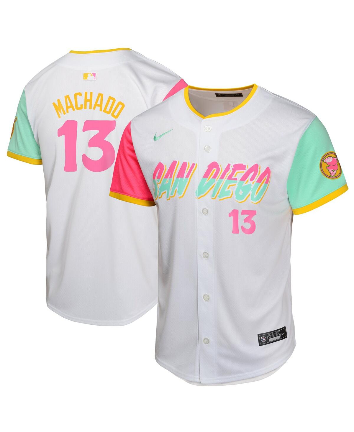 Click here for Nike Big Boys and Girls Manny Machado White San Di... prices