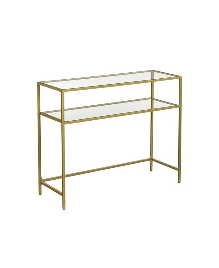 Slickblue Tempered Glass Console Table - Macy's