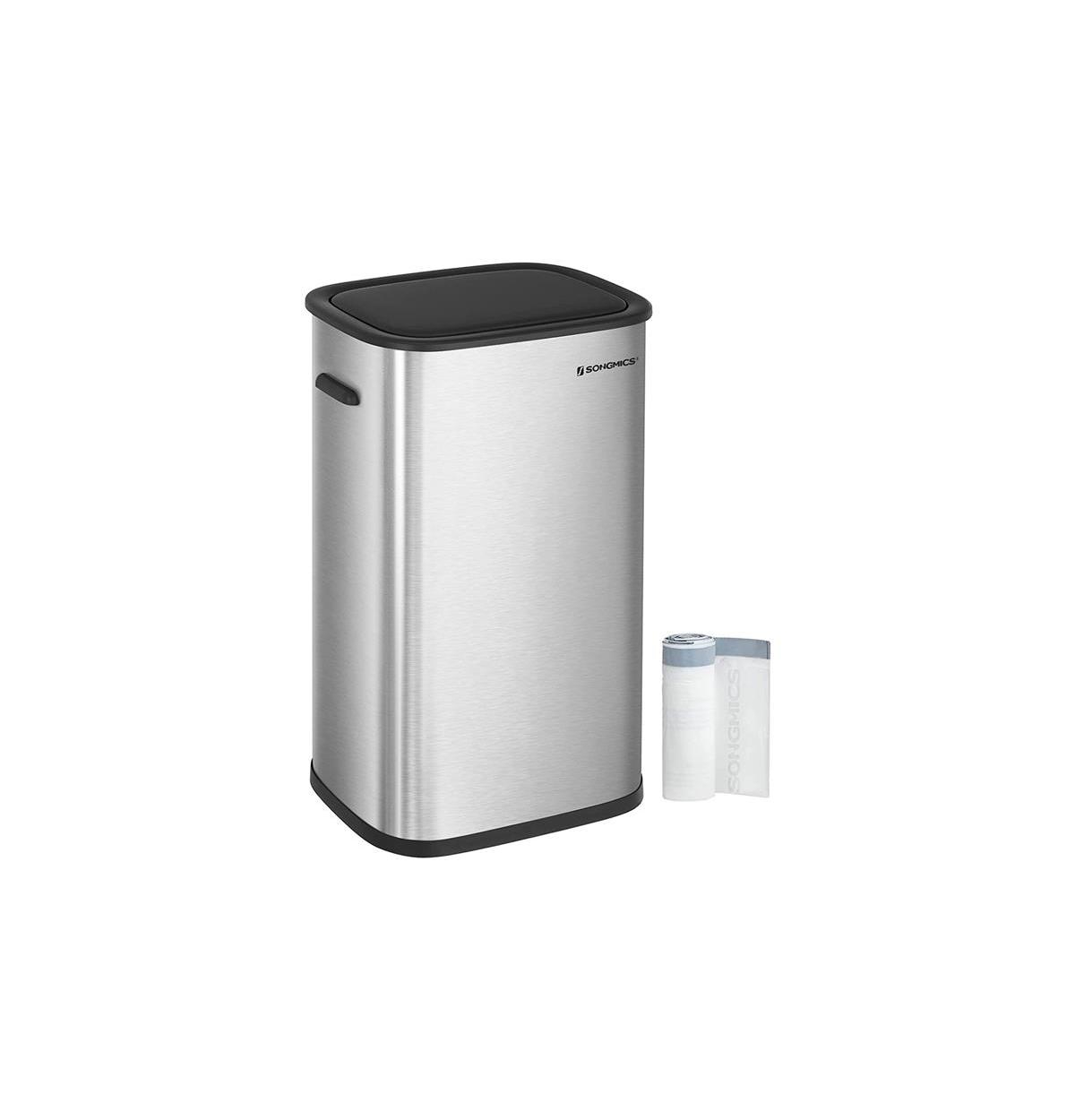 Click here for Slickblue 13 Gallon Motion Sensor Trash Can - Silv... prices