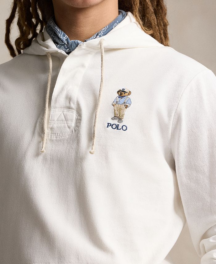 Polo Ralph Lauren Men's Polo Bear Jersey Rugby Hoodie - Macy's
