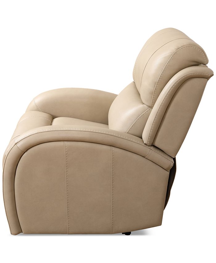 Furniture Kellet 33" Leather Power Recliner, Created for Macy's - Macy's