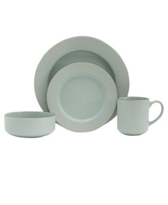 Baum Leon Grey 16 Pc. Dinnerware Set, Service for 4 - Macy's