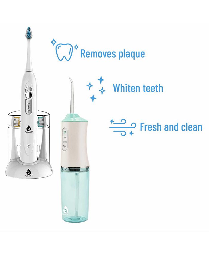 PURSONIC Rechargeable Toothbrush & Water Flosser Duo with Multi-Year ...