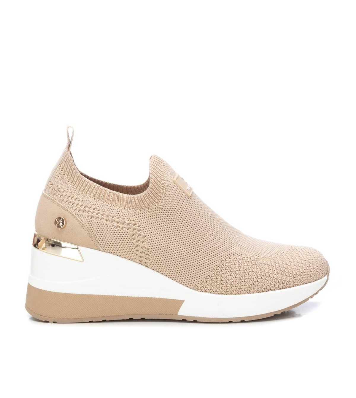 Click here for Womens Wedge Sneakers By Xti - Beige prices