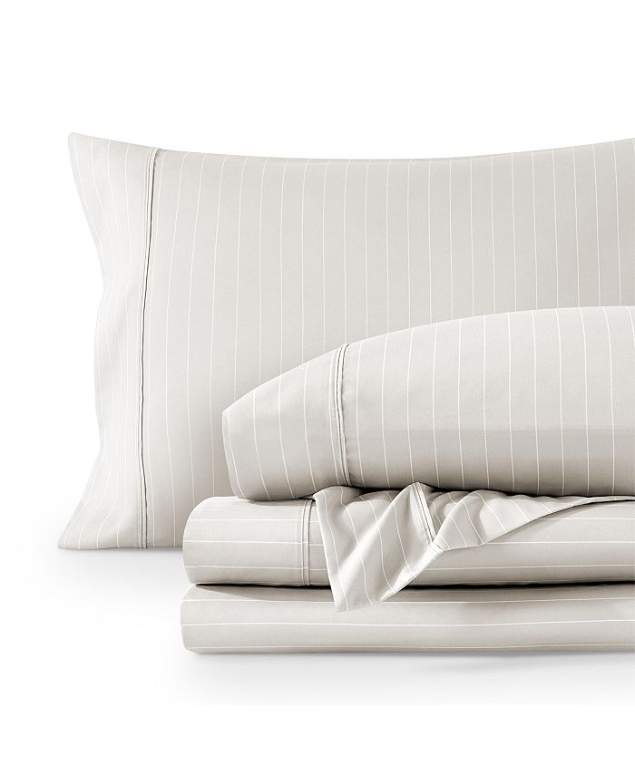 Bare Home Ultra-Soft Double Brushed Print Sheet Set - Macy's