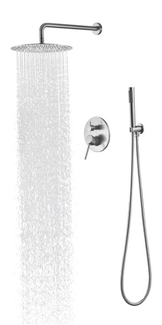 Shower System, Wall Mounted Shower Faucet Set For Bathroom With High ...