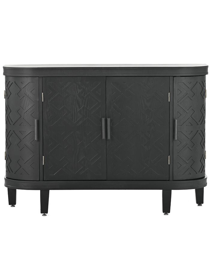 Simplie Fun Patterned Wooden Sideboard for Hallway, Living Room - Macy's