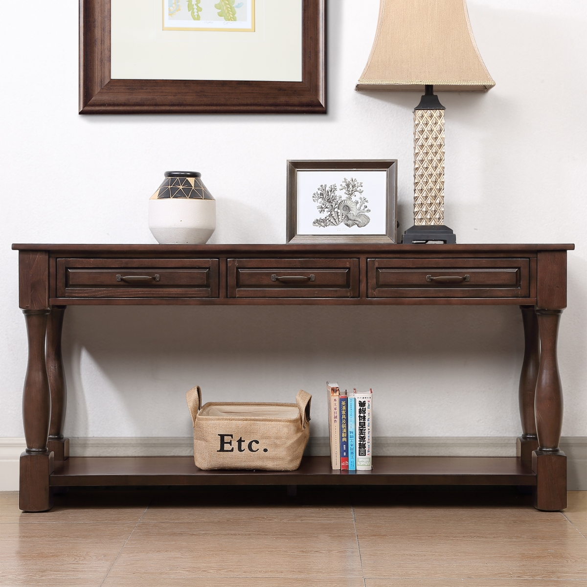 Click here for Streamdale 63" Wood Console Table with Drawer... prices