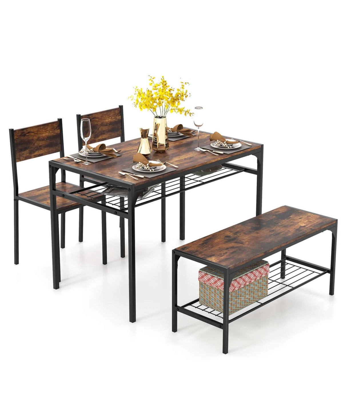 Click here for Costway 4 Pcs Dinette Set for Small Place Breakfas... prices