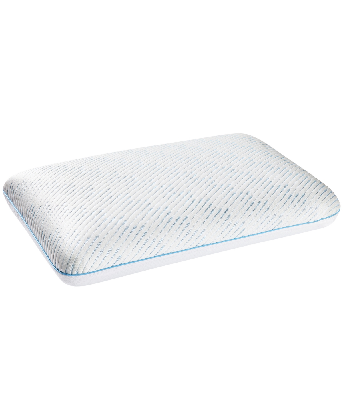 Serta Soothing Cool Memory Foam Medium Density Bed Pillow  One Size  White
