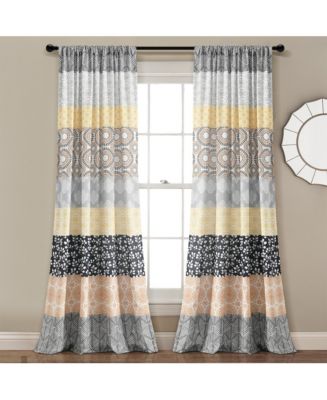 Lush Decor Bohemian Stripe Window Curtain Panels - Macy's