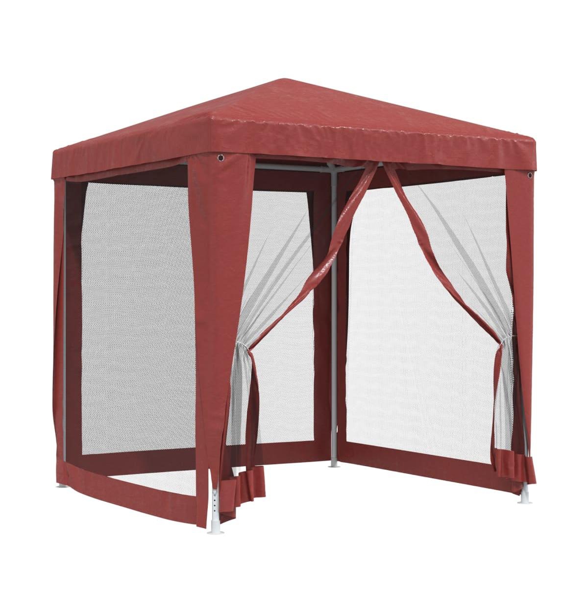 Click here for Party Tent with 4 Mesh Sidewalls Red 6.6x6.6 Hdpe... prices