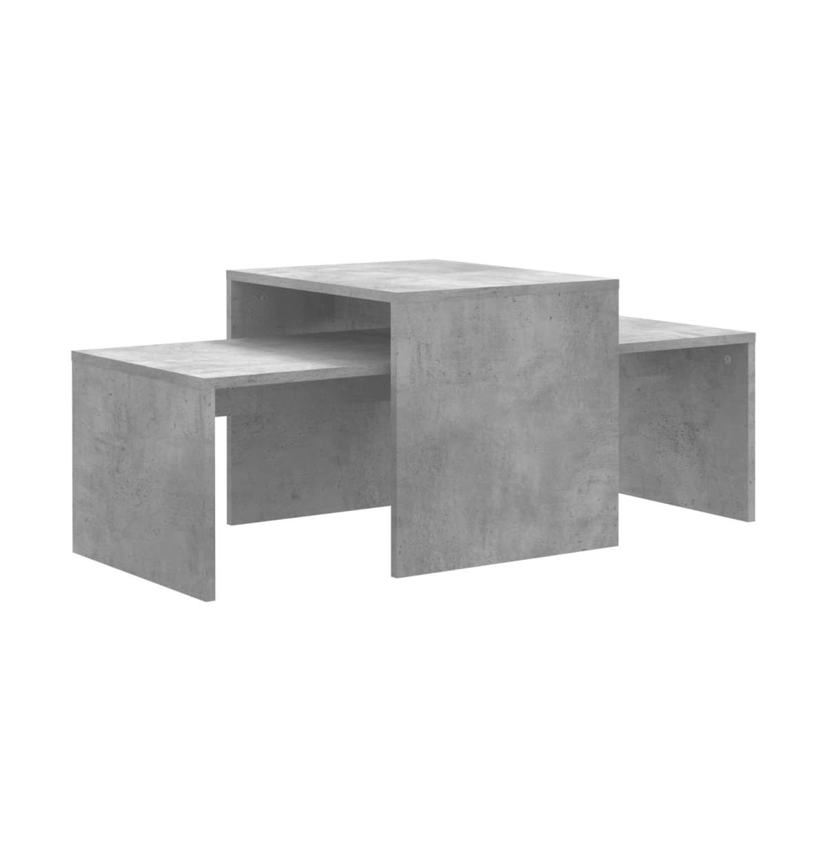Click here for vidaXL Coffee Table Set Concrete Gray 39.4x18.9x15... prices